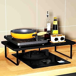 HJJKKH Wood Stove Top Cover, Noodle Board Gas Stove Cover with 21.2"X11.8"X2.75", Portable Hot Plates Countertop Anti Skid Standing Bracket Protector for Gas Stove Top and Electric Stove Top