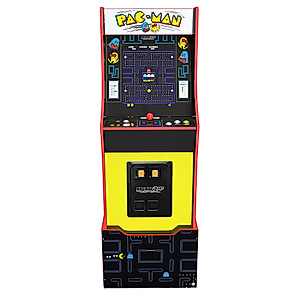 Arcade1UpBandai Namco Entertainment Legacy Edition Arcade Machine, 4-Foot —12-in-1 Pac-Man Arcade Game Machine for Home, 17” Color LCD Screen —Includes Custom Arcade Game Riserand Light-Up Marquee