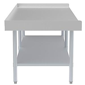 KoolMore 16 Gauge Stainless Steel Commercial Equipment Stand - 30" X 72" Heavy Duty Griddle Stand with Undershelf