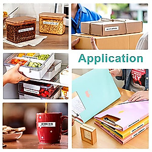 NineLeaf 2 Roll (300 Labels per Roll) Die-Cut File Folder Labels with Cartridge Compatible for Brother DK-1203 DK1203 17mm x 87mm (2/3" x 3-7/16") White Address Paper Label use in QL Label Printers