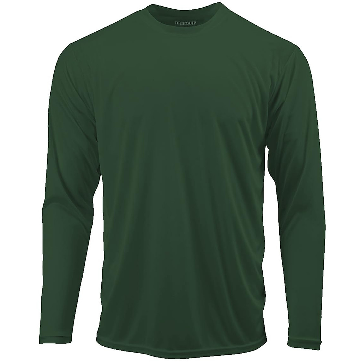 Joe's USA DRI-Equip Long Sleeve Moisture Wicking Athletic Shirt | Medium-Forest Green