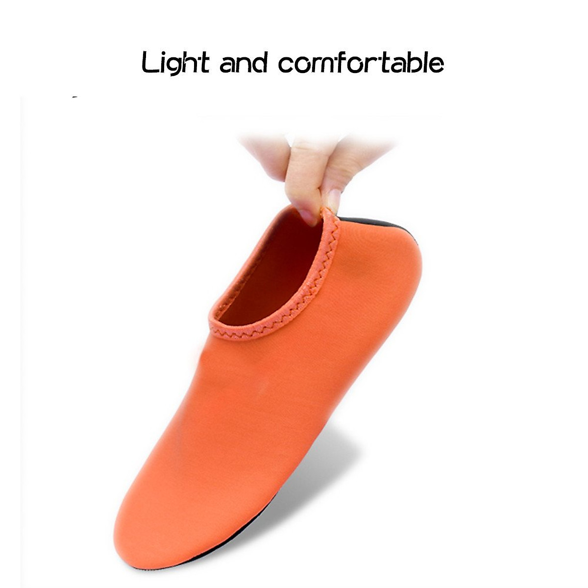 JIASUQI Quick Dry Pool Beach Athletic Aqua Water Shoes Socks for Women Men Black XL 8.5-10.5 Women,7-8 Men