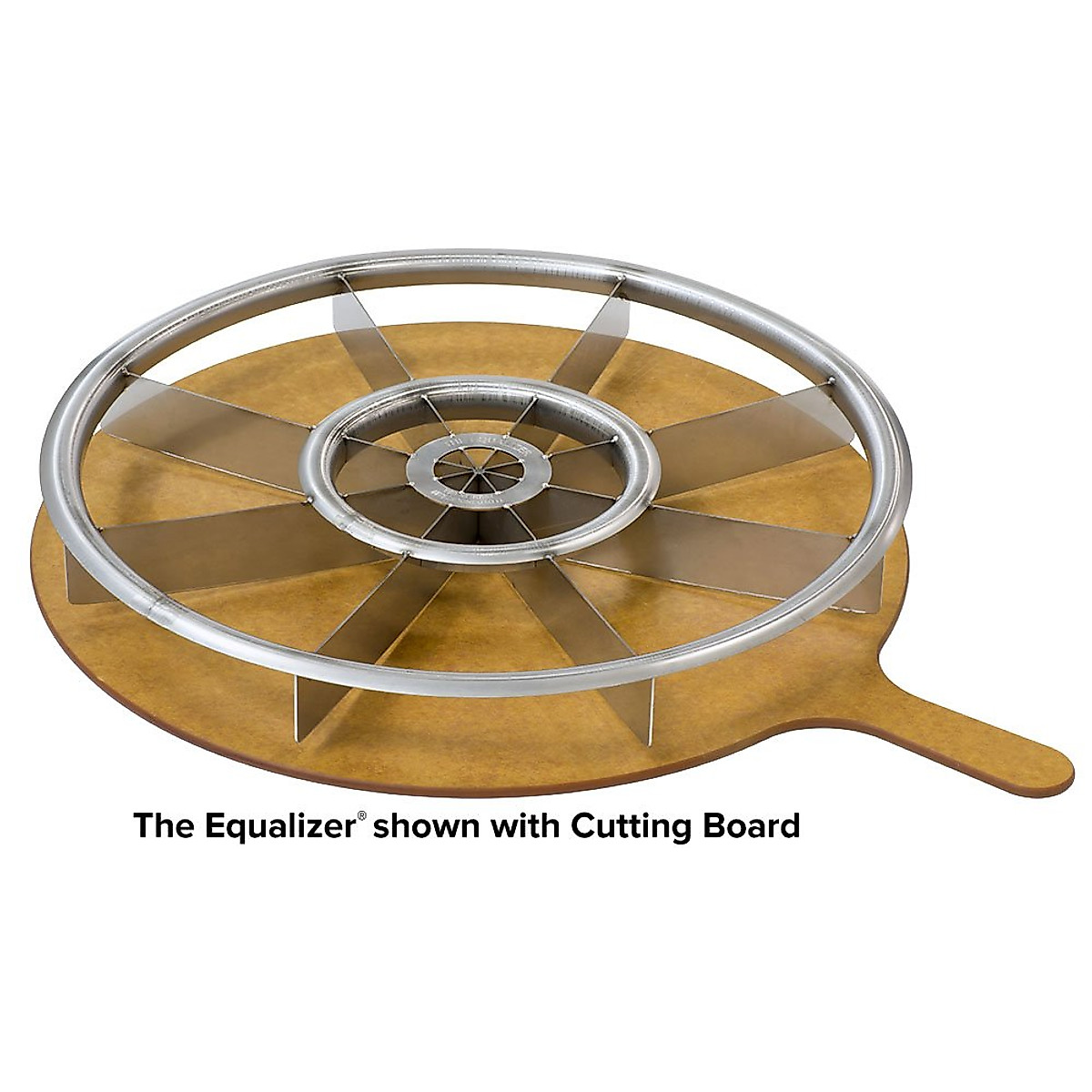 LloydPans 16 inch 8-Slice Pizza Cutter The Equalizer Multi-Blade Rocker Knife *Made for commercial use not intended for home use *