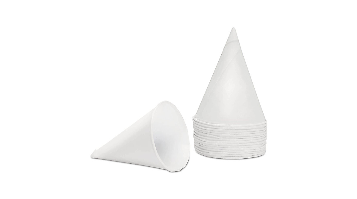 Konie 4.5oz White Paper Cone Cups - 5000 Pack