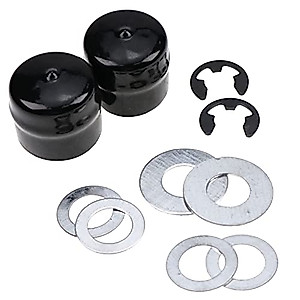 DVPARTS Front Wheel Axle Hub Caps and Hardware Kit 104757X428 532104757 121749X 532188967 R27434 for Craftsman Sears Husqvarna Poulan AYP Garden Tractor Lawnmower