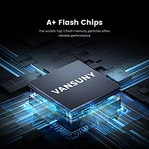 Vansuny 500GB Portable External SSD, USB 3.1 Gen2 450MB/s High-Speed Data Transfer, Metal USB C Mini Portable External Solid State Drive for PC, Laptop, Phones and More