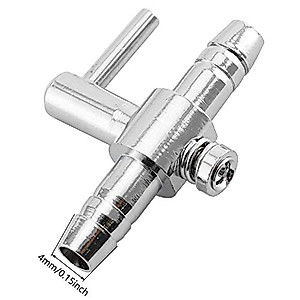 DGZZI Air Distributor Splitter 4PCS One-Way Air Flow Line Stainless Steel Pump Lever Control Valve for Aquarium Fish Tank