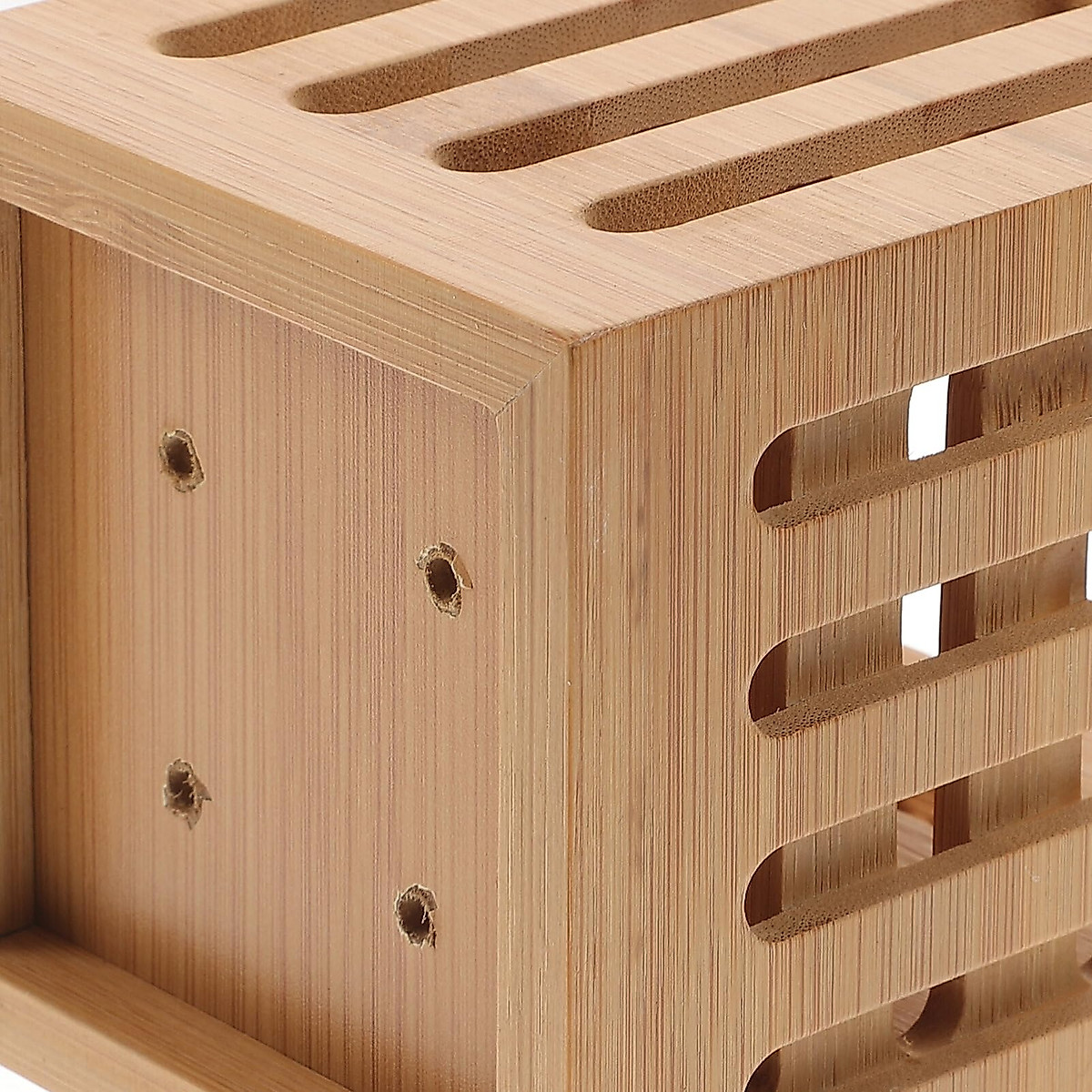 Cabilock Dishes Drying Rack Korean Chopsticks Cutlery Drying Holder Basket Wooden Bamboo Chopsticks Holder Tableware Drainer Cutlery Storage Organizer Caddy Utensil Drying Rack Korean Chopsticks