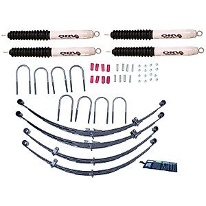 Rugged Ridge 18415.14 Suspension Lift Kit, 4 Inch, Shocks; 55-75 Jeep CJ5/CJ6