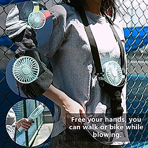 Beautyflier Mini Handheld Fan Holder, Portable Personal Hand Fan Sleeves, with Neck Lanyard, Free Your Hands(Black)