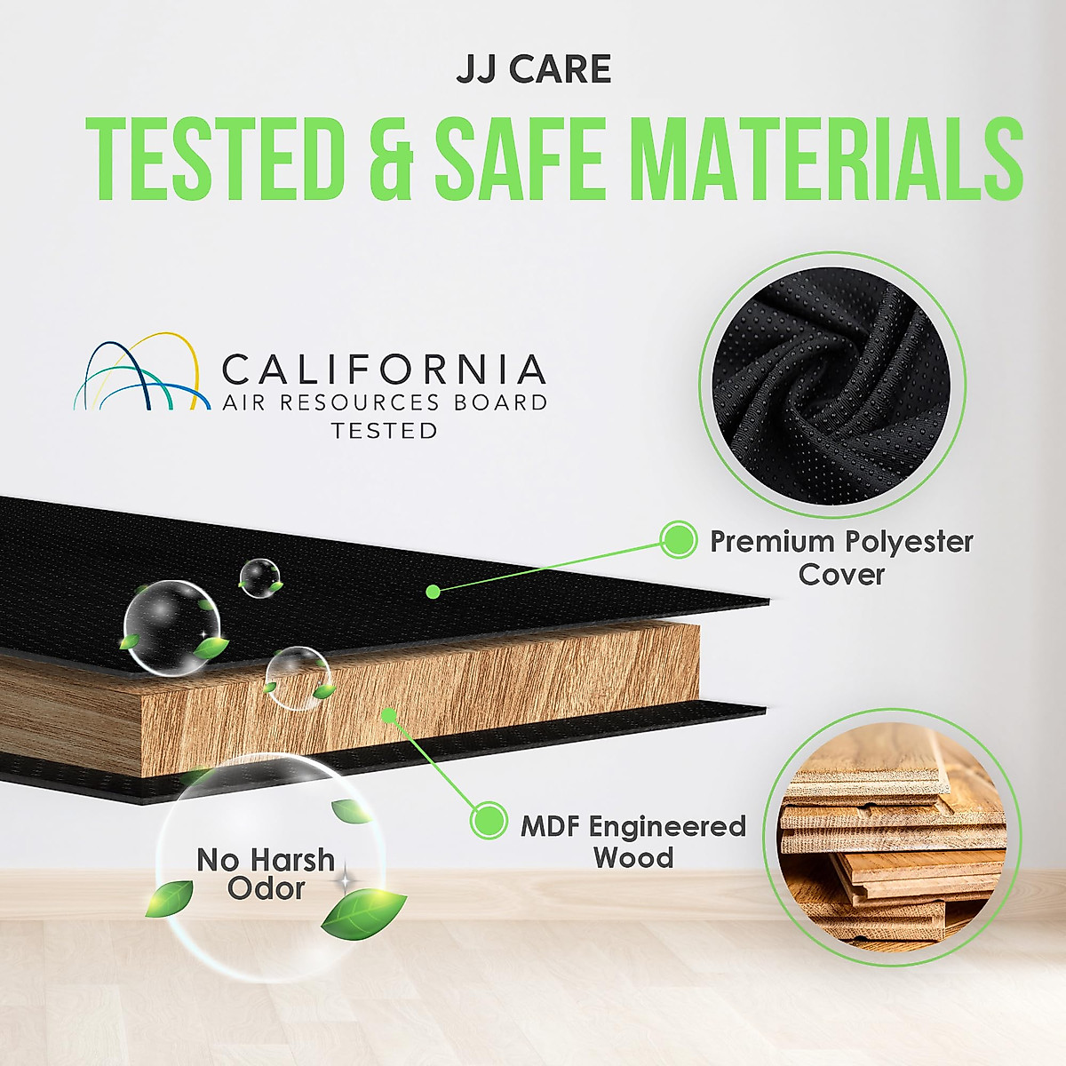 JJ CARE Couch Cushion Support [17" x 48"] - Heavy-Duty 4 Folds Couch Supports for Sagging Cushions, Nonslip Sofa Support Board, Couch Saver for Saggy Couches, Couch Support Board for Seat & Chair