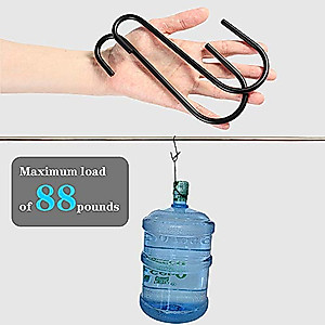 Vindar 4 Pack 6 Inches Bird Feeders Hooks Extra Large S Shape Hooks Heavy Duty S Shape Hook for Hanging Wind Chimes, Garden Ornaments, Gardening Tools, Bird House, Lanterns, Kitchenware