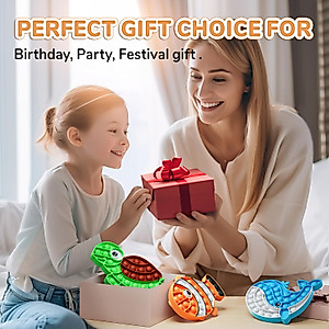 3 Pack Push Bubble Fidget Sensory Toys, Sensory Fidget Poppers Push Bubble Toy, Silicone Squeeze Autism Anxiety Stress Relief Popping Toys for Kids