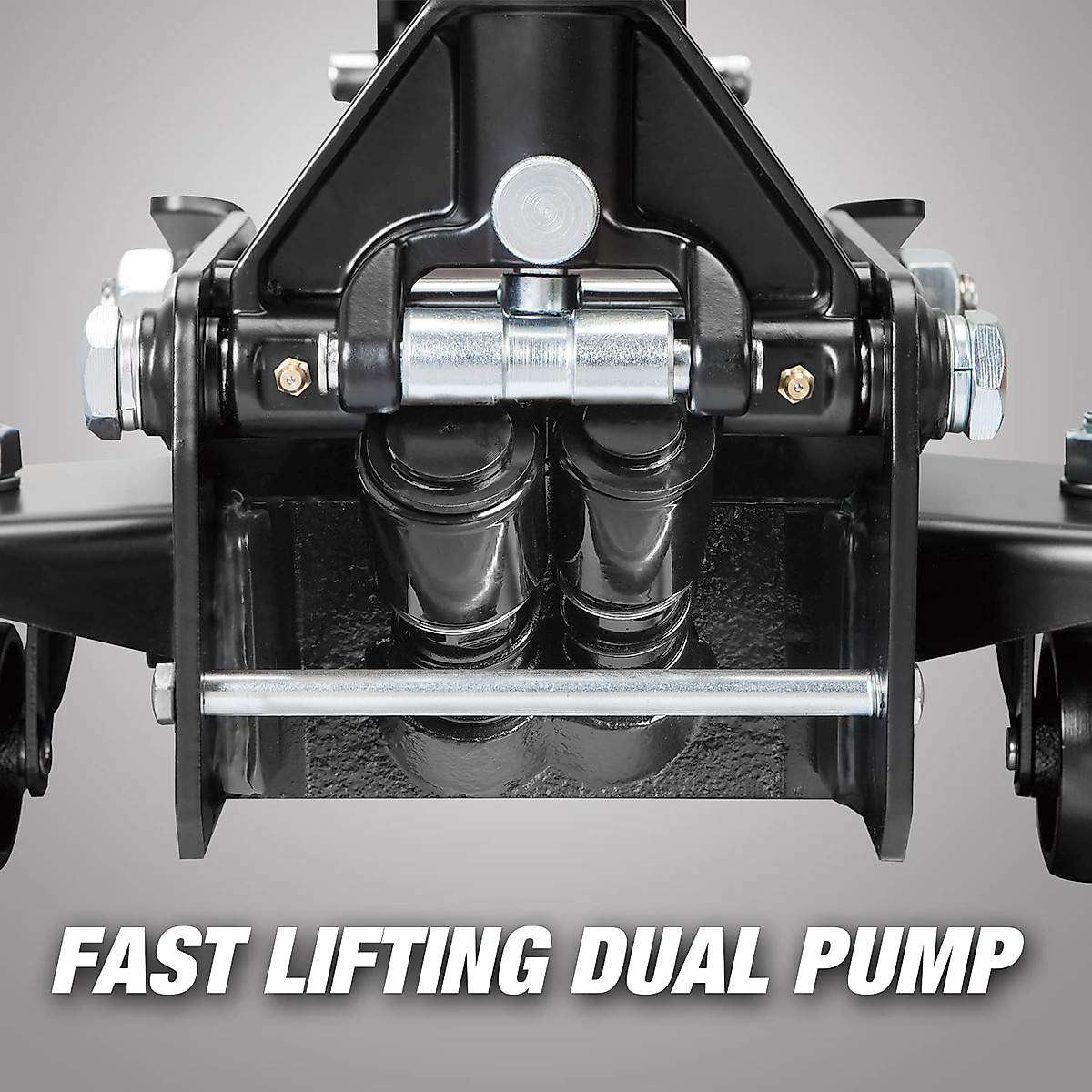 ATZ830027HD Torin Hydraulic Low and High Profile Professional Grade Foldable Garage Service/Floor Jack with Quick Lift Pump, 3 Ton (6,600 lb) Capacity, Black