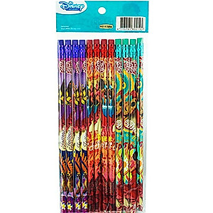 12 Disney Elena of Avalor Wooden Pencil Cartoon Character Authentic Licensed School Party Bag Fillers
