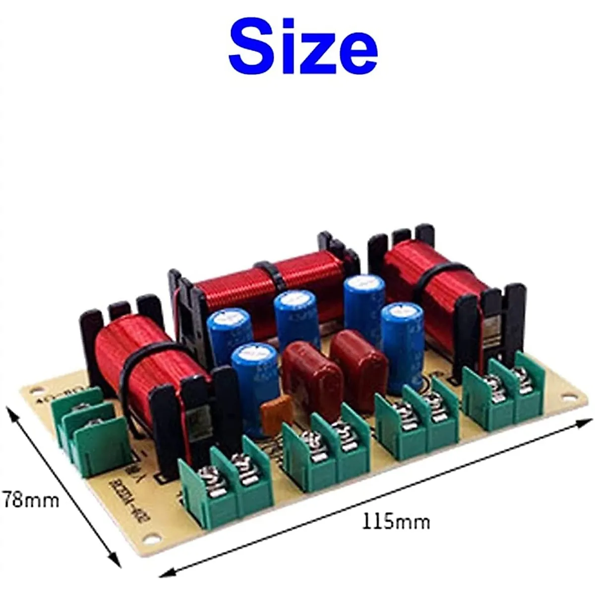 Audio Frequency Divider 2PCS 4 Way Speaker Treble Alto Frequency Divider Home Theater HiFi Stereo Circuit Stereo Audio Crossover Filte-rs