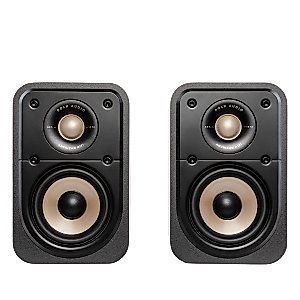 Polk Signature Elite ES10 Surround Loudspeaker - Hi-Res Audio Certified, Dolby Atmos & DTS:X Compatible, 1" Tweeter & 4" Woofer, Power Port Technology for Effortless Bass (Pair, Stunning Black)