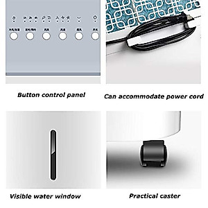 Cooling Fan Evaporative Cooler, with Remote Control Portable Bladeless Air Cooler, Electric Fan & Humidifier, 7H Timing,LCD Display, 3 Modes Air Conditioner for Indoor Home Office Dorms 55W Oscillati