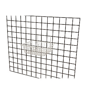Only Garment Racks #5612WHITE (Pack of 6) White Wire Baskets for Grid Wall, Slat Wall or Pegboard - Merchandiser Baskets, White Wire Basket 12" L x 12" D x 4" H (Set of 6) (Pack of 6)