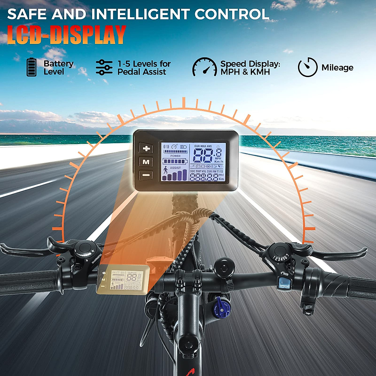 ANCHEER 500W Electric Bike for Adults 27.5'' Electric Mountain Bike/Ebike for Adults, 3 Hours Fast Charge, 50 Miles Ebike with 48v 10.4Ah Removable Battery, 21/24 Speed Gears