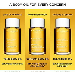 Clarins Tonic Body Treatment Oil | Stretch Mark Pregnancy Care | Skin Elasticity Is Improved After 28 Days* | Visibly Firms and Tones | Dermatologist Tested | Natural 100% Plant Extracts