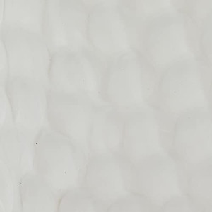 Deco 79 Porcelain Vase with Hammered Texture, 5" x 5" x 9", White
