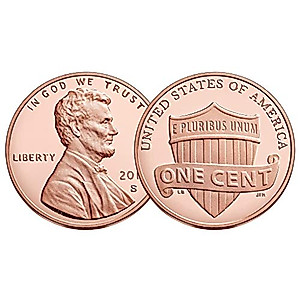 2019 Various Mint Marks Lincoln Shield 2019 S,P,D Lincoln Shield Cents S Proof and P,D Uncirculated All 3 Coins Uncirculated
