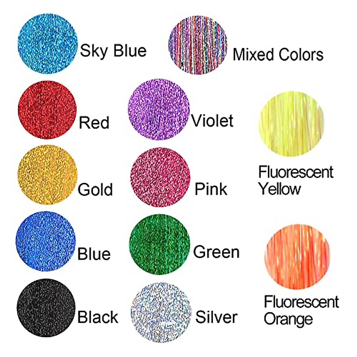 Hair Tinsel Kit, 12 Colors Tinsel Hair Extensions with Tools, Glitter Fairy Hair Sparkingly Hairpiece for Party Halloween Christmas New Year