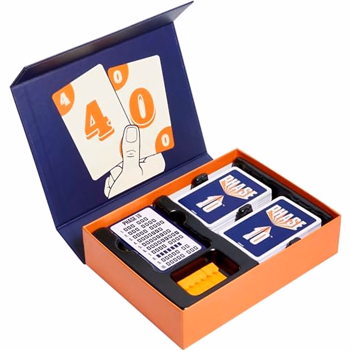 Mattel Games Phase 10 Card Game 40th Anniversary Edition for Kid, Adult & Family Game Night, Rummy-Style Play in Tin Storage Box