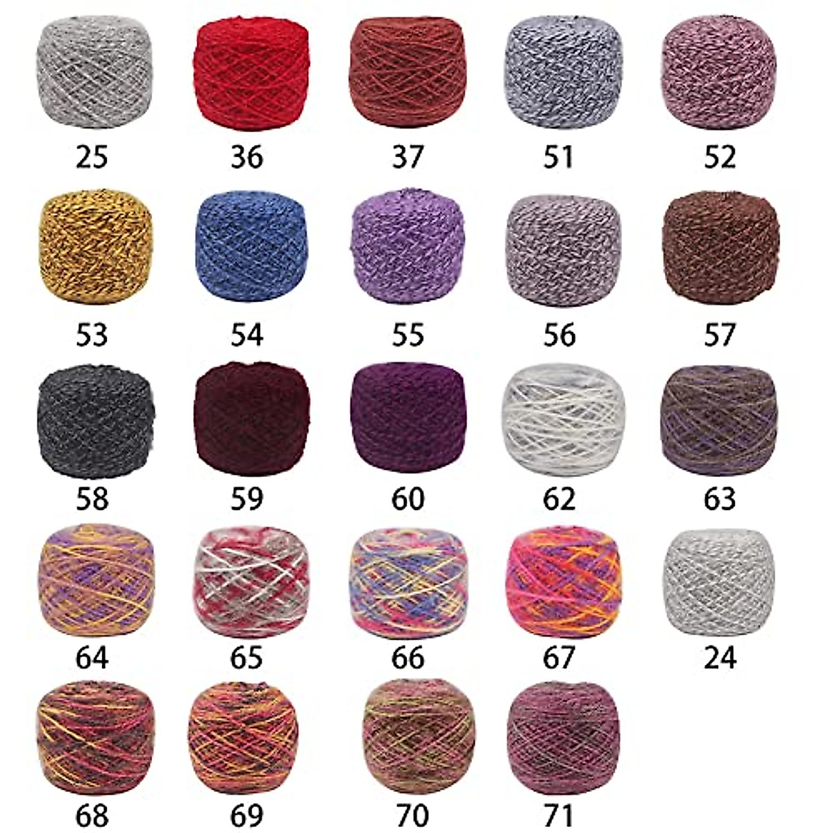 Fuzzy Knitting Yarn Medium Thick Skeins Acrylic Yarn for Knitting and Crocheting Super Soft Lightweight Crochet Yarn Breathable Knitting Fabric for Beginners DIY Craft Projects, 150g/Ball