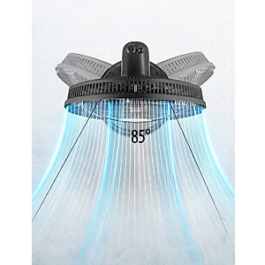 PELONIS PFS40A2ABB 16'' 3-Speed Pedestal, Standing Fan for Home and Office, 85° Oscillation and Adjustable in Height, Black, 16 Inch