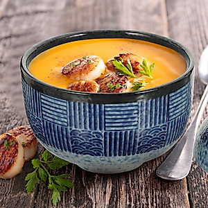 1 Set Japanese Soup Bowls Miso Soup Bowls With Lid And Spoon Ceramic Rice Bowl Noodle Bowl Set For Home Kitchen