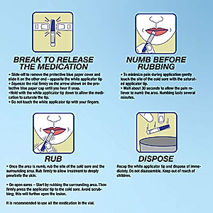 Orajel Cold Sore Treatment – Instant Relief for Cold Sore Pain- From #1 Oral Pain Relief Brand