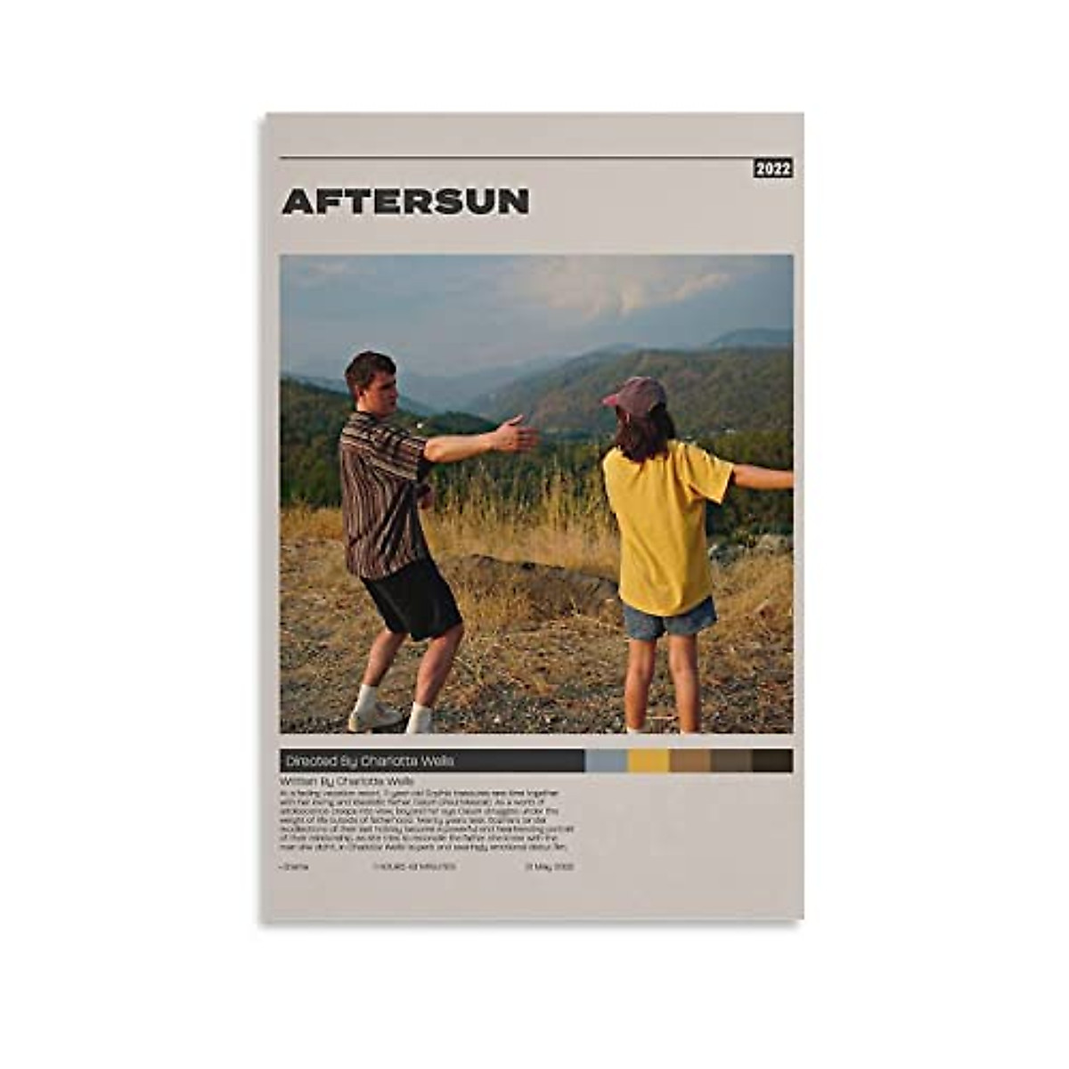 Aftersun Movie Poster Minimalist Film Posters (4) Canvas Painting Wall Art Poster for Bedroom Living Room Decor 08x12inch(20x30cm) Unframe-style