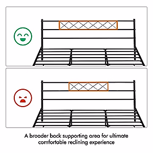 Yaheetech King Size Metal Bed Platform with Headboard and Footboard/Mattress Foundation/Under Bed Storage Black