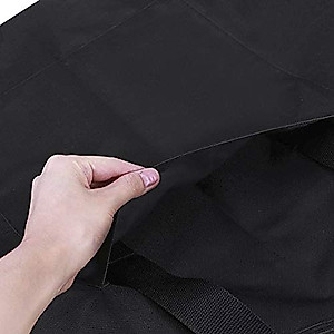 starsouce Canvas Art Portfolio Carry Bag Multipurpose Zippered Artist Portfolios Case Tote Drawing Board Bag with Pocket for Transport Storage Painting Sketching Drawing Art Supplies, Black