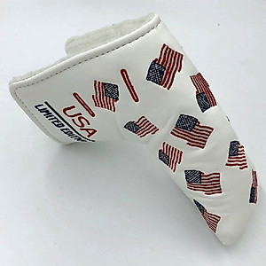 DNYAN USA Flag Limited Edition Golf Club Putter Head Covers Headcover for Scotty Cameron Odyssey Blade Callaway Taylormade Titleist Ping Mizuno
