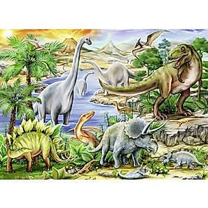 Ravensburger Prehistoric Life Puzzle - 60 Piece Durable Jigsaw Puzzle for Kids | Unique Puzzle Pieces | Enhances Concentration & Creativity | Eco-friendly - FSC Certified