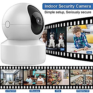 2K Indoor Camera, 4MP 5GHz & 2.4GHz 360° Wireless Security Camera WiFi Cameras for Baby Elder Dog Pet Camera with Night Vision Motion Detection Auto Tracking