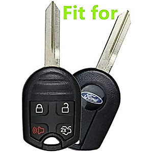 Smart Key Fob Cover Case Protector Keyless Remote Holder for Ford F150 F250 F350 2006-2015 Explorer Mustang Fusion Explorer Taurus Expedition Lincoln MKS MKX MKZ Navigator
