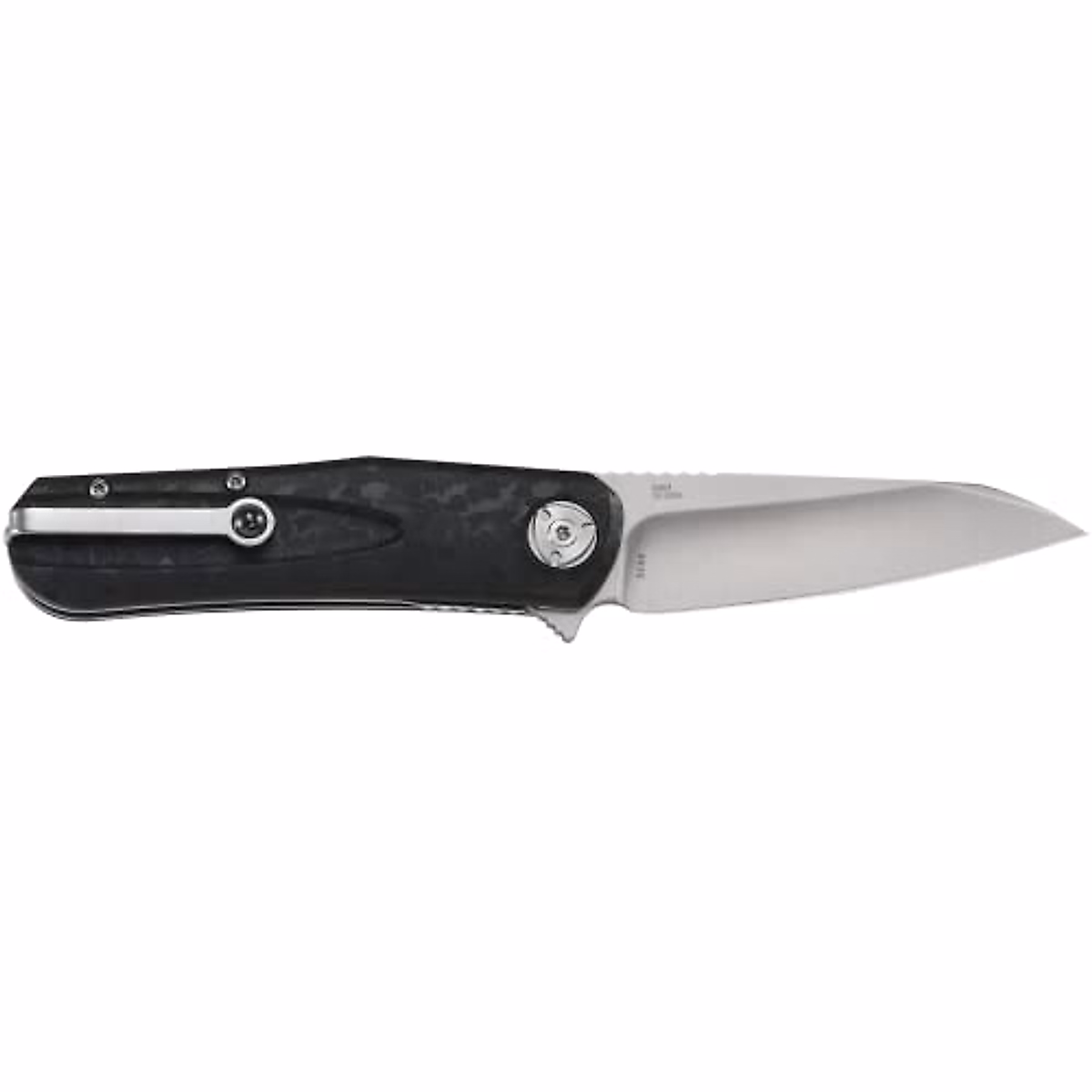 CRKT Mah-Hawk EDC Folding Pocket Knife: Assisted Opening Everyday Carry, Liner Lock, Glass Reinforced Nylon Handle with Reversible Pocket Clip 6535,Black