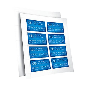 Office Depot Badge Inserts, 2 1/4in. x 3 1/2in., White, Pack Of 400, OD98846