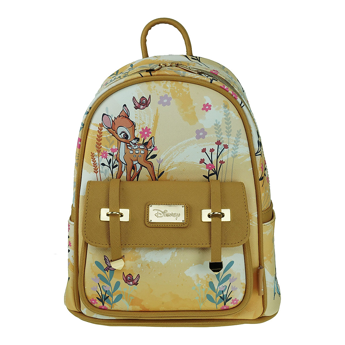 KBNL Bambi 11 inch Vegan Leather Mini Backpack - A21802, Multicoloured
