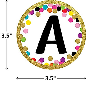 Confetti Circle Letters