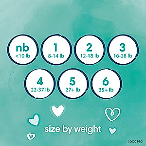 Diapers Size 6, 108 Count - Pampers Pure Protection Disposable Baby Diapers, Hypoallergenic and Unscented Protection (Packaging & Prints May Vary)