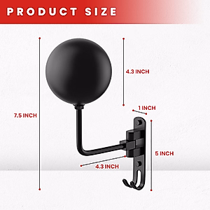 LIFXIZE Helmet Hanger Wall Mount 180° Swivel Helmet Holder for Motorcycle Bike Racing Outerwear Sports Gear