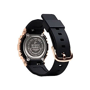 G-Shock Ladies' Casio Digital Rose Gold-Tone and Black Resin Strap Watch GMS5600PG-1