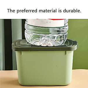 Food Storage Containers With Lids, Airtight Rice Dispenser, Large Capacity Storage Bins, BPA Free Plastic Sealed Holder Bin Dispenser, Pet Food Container, Rice Bucket for Cereal Grain Flour (green)