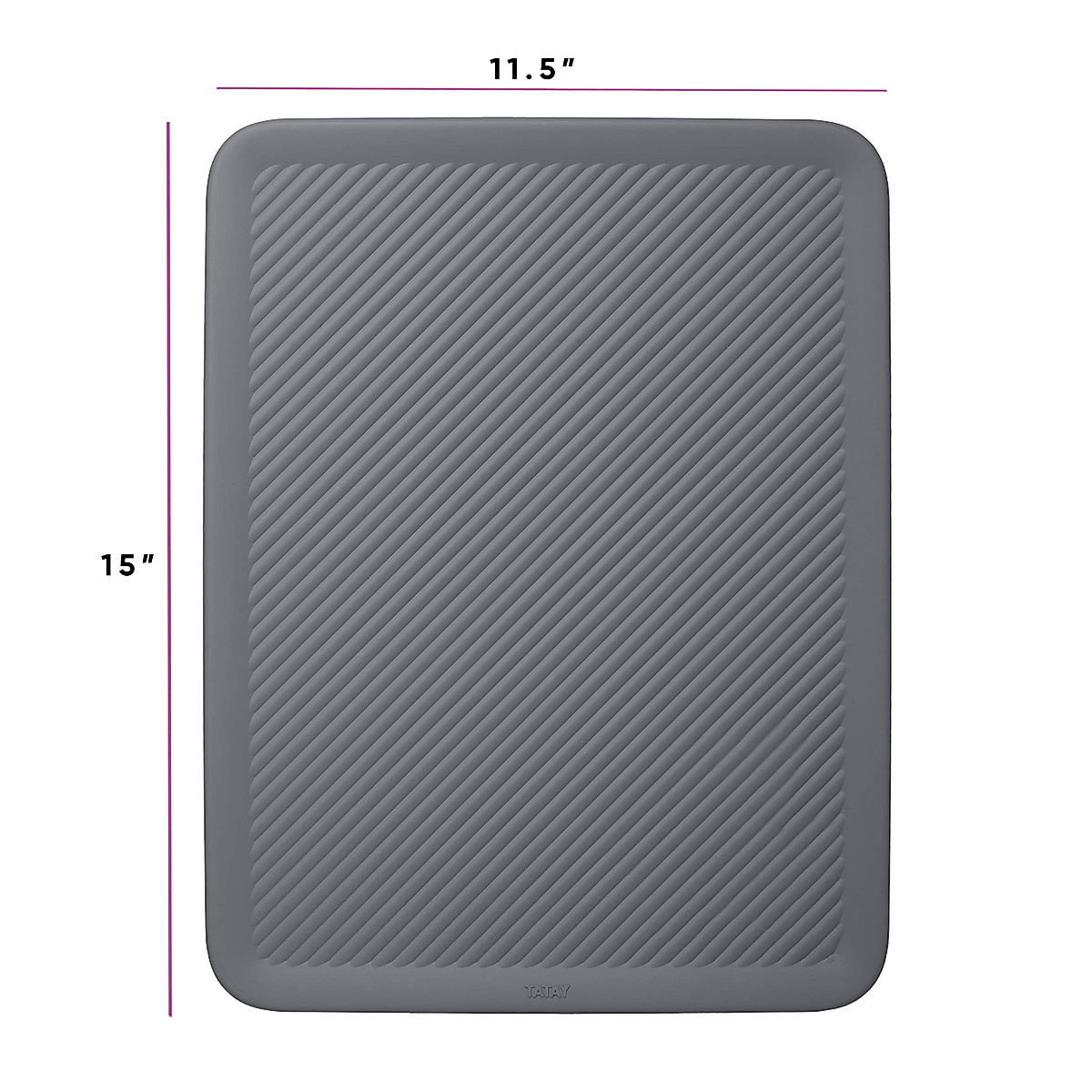 Superio Ribbed Collection - Decorative Plastic Lidded Home Storage Bins Organizer Baskets, X-Large Grey (1 Pack - 22 Liter) Stackable Container Box, for Organizing Closet Shelves Drawer Shelf