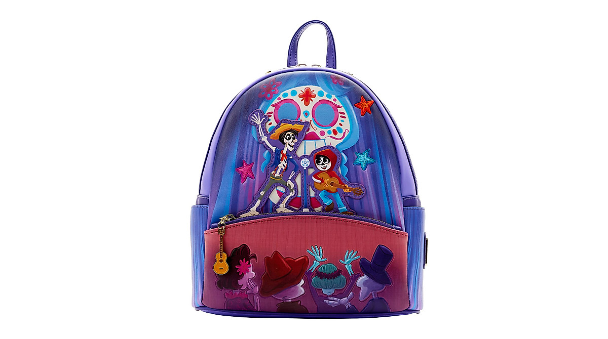 Disney Pixar Coco Loungefly Mini Backpack With Glow Skull